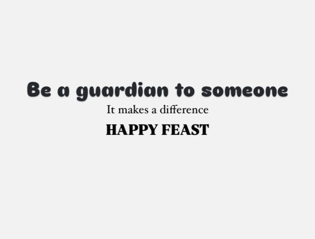 Be a guardian to someone. Fraternity in action | by arun simon | Medium