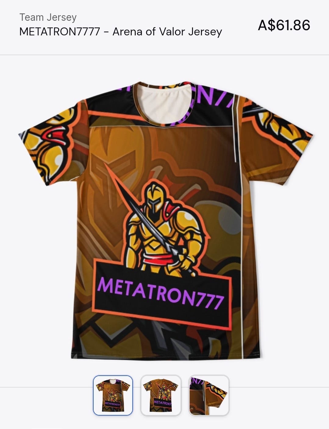 METATRON777 new merch apparel 2024 | by METATRON777 Arena of Valor ...