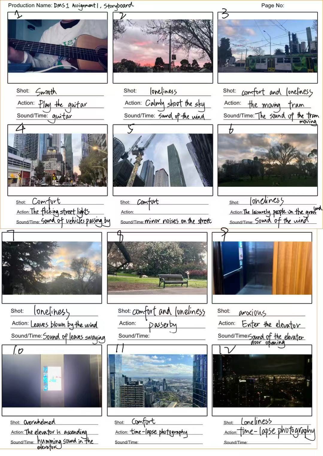 Sound and Vision, Storyboard 2, Week 2 | by Wentian | Aug, 2025 | Medium