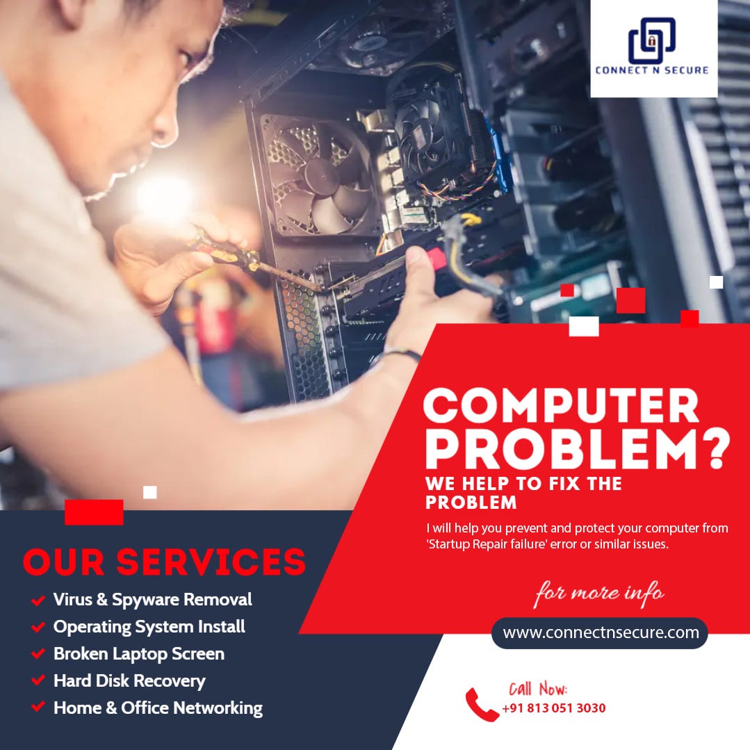 Computer repair services — Connect n Secure | by Connectnsecure | Medium