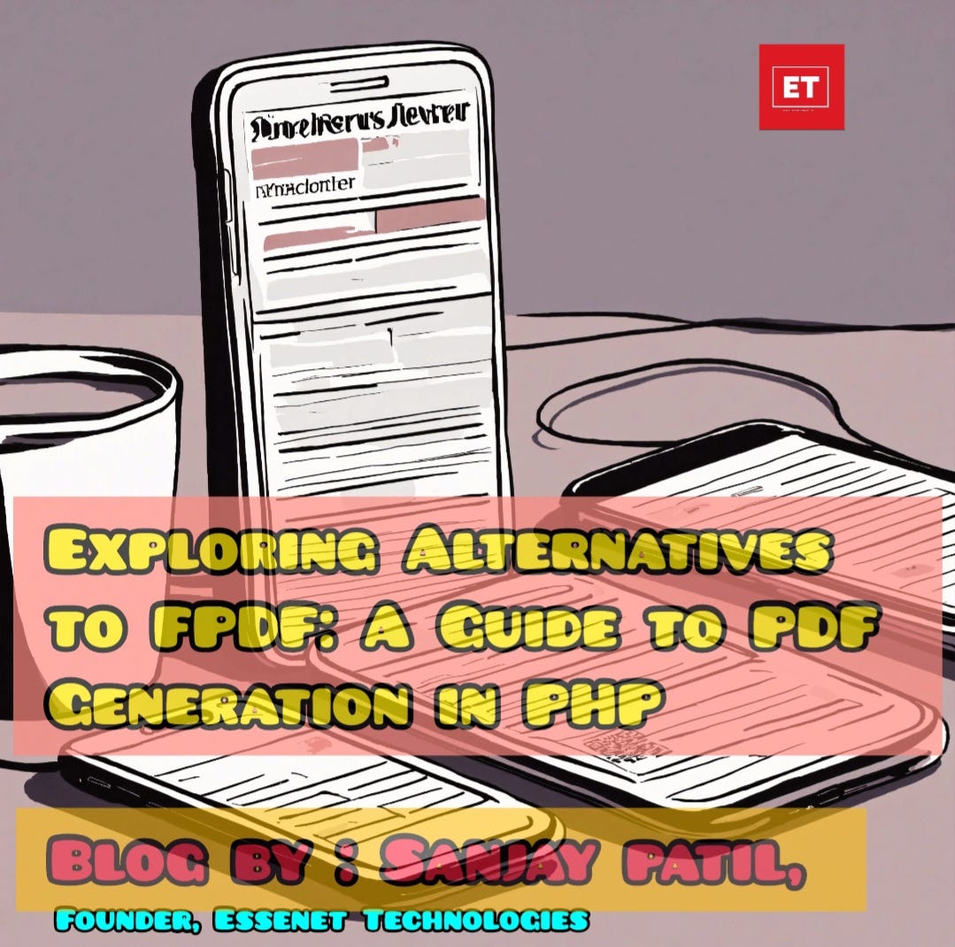 Exploring Alternatives To Fpdf A Guide To Pdf Generation In Php By Sanjay Patil Medium