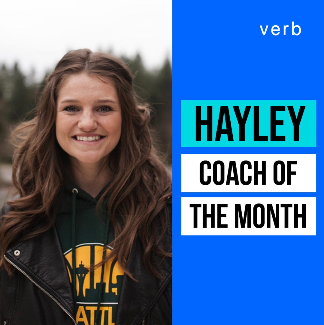 May Coach of the Month Q&A — Hayley Woodason | by Verb | Medium