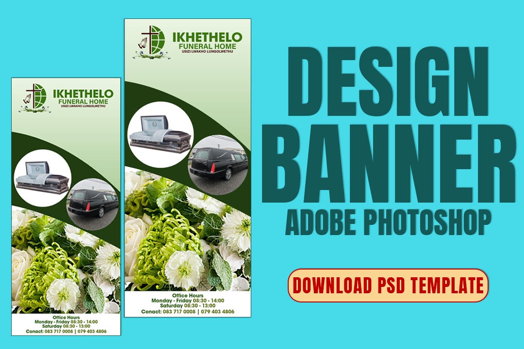 Free Funeral Banner Design Template High-Quality | Photoshop Tutorial ...