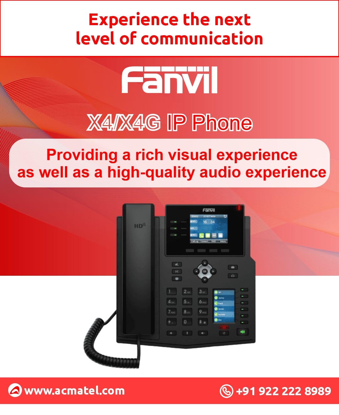 Fanvil X4/X4G Enterprise IP Phone | by AcmaTel Communications Pvt Ltd ...