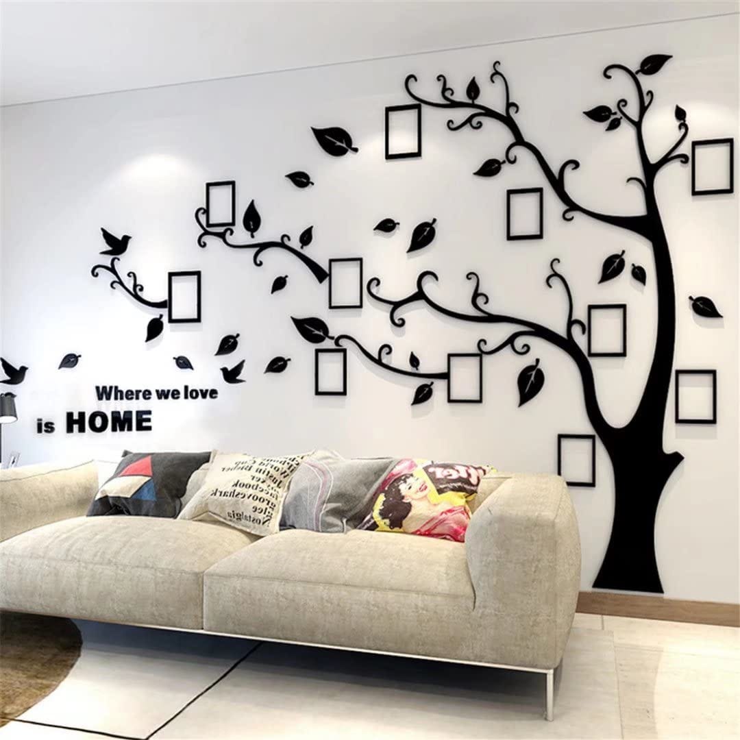 3D Tree Wall Stickers — DIY Photo Frame Tree Wall Decal Family Photo ...