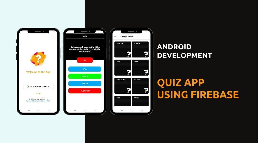 Android Quiz App using Firebase | Android Studio | Java | by Golap Gunjan Barman | Medium