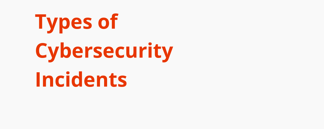 What types of cyber incidents can occur and how can they be responded ...