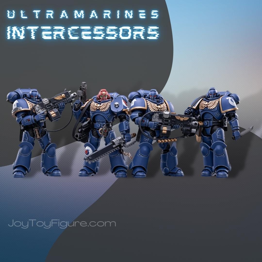JoyToy Action Figure Warhammer 40K Ultramarines Intercessors Set ...