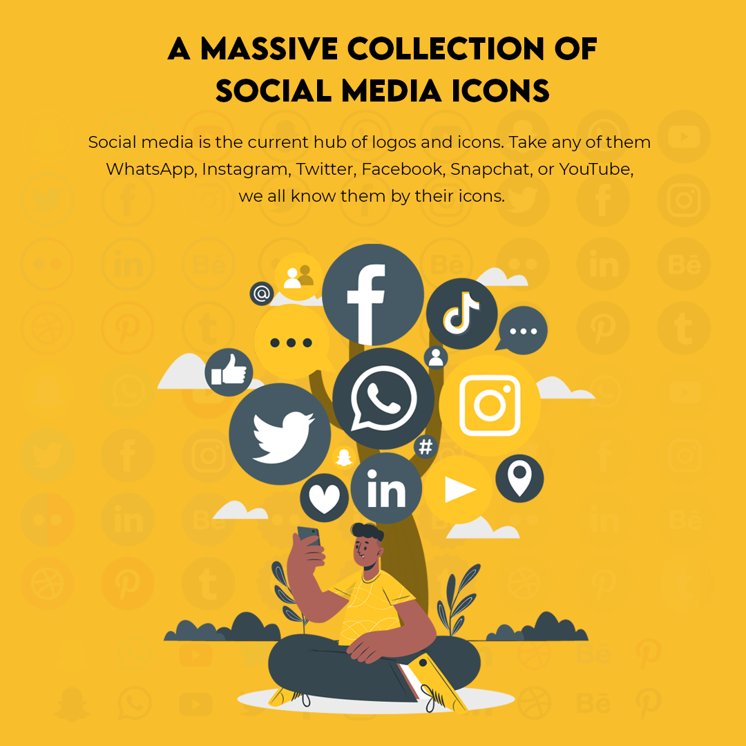 A massive collection of social media icons | by Ivector | Medium