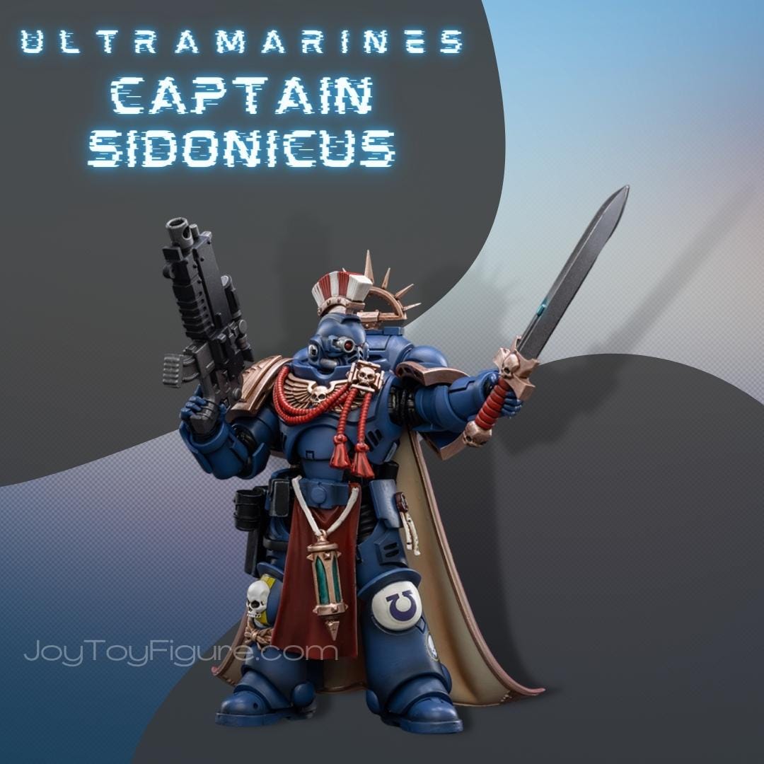 JoyToy Action Figure Warhammer 40K Ultramarines Primaris Captain ...