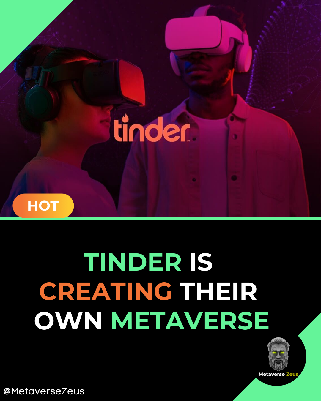 tinder enters metaverse. - Metaverse Zeus - Medium