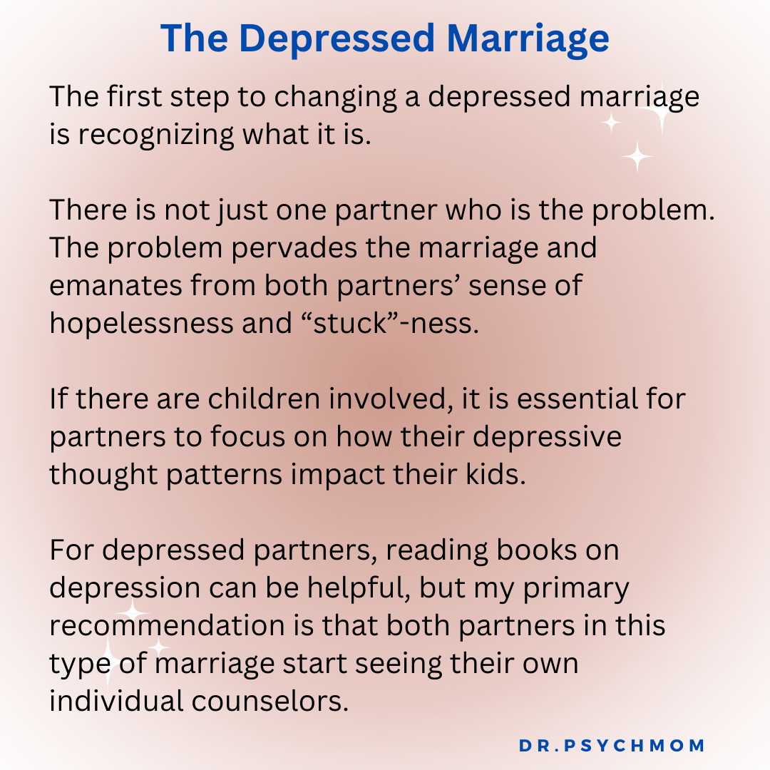 The Depressed Marriage. When two people with negative… | by Dr ...