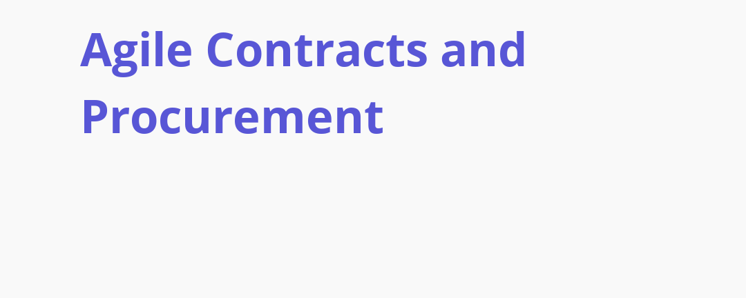 How can Agile principles be applied to contracts and procurement? | by ...