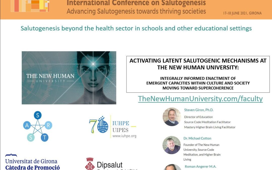 International Conference on Salutogenesis | by Steven Giron, Ph.D ...
