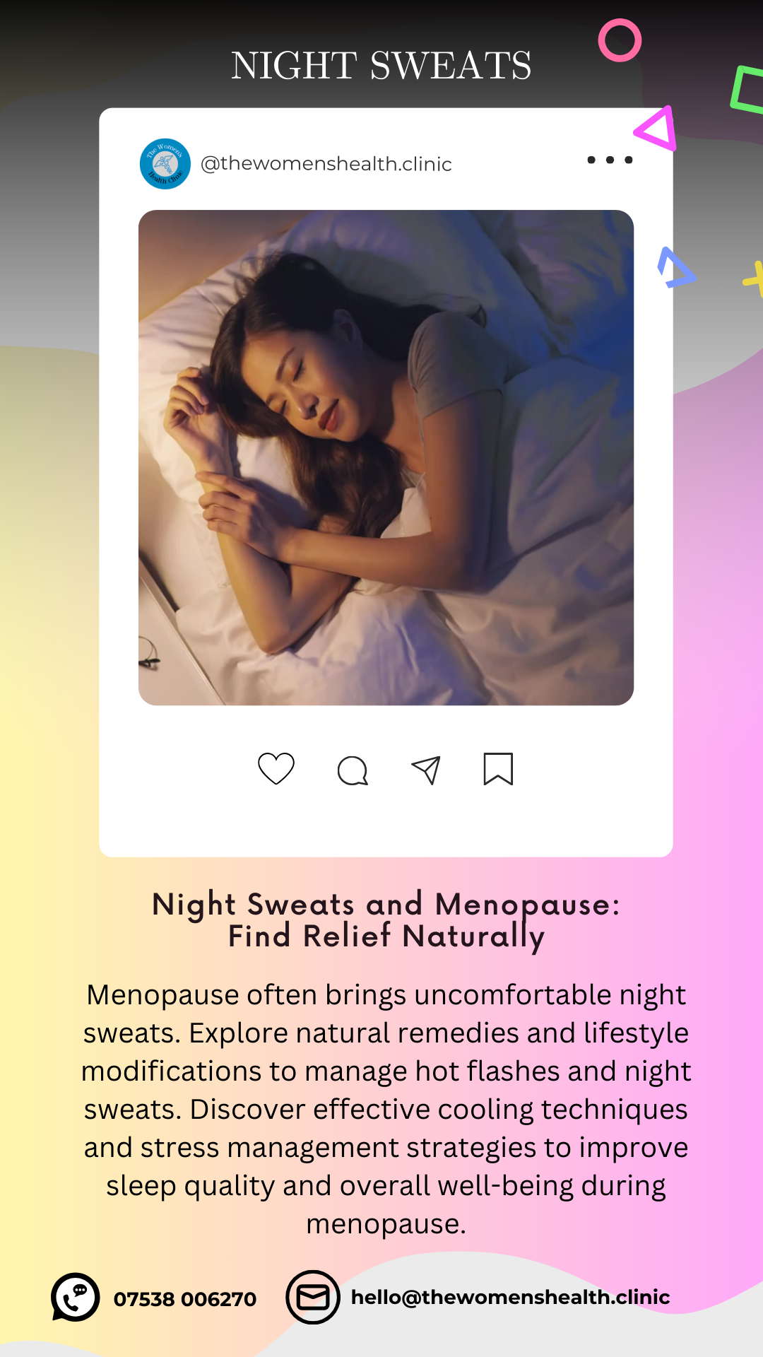 🌙 Is Night Sweat Ruining Your Sleep? You’re Not Alone! 🌙 | by The ...