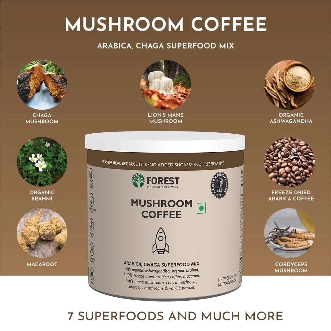 Mushroom Coffee — Infused With Mushrooms And Maca Root Powder - THE ...