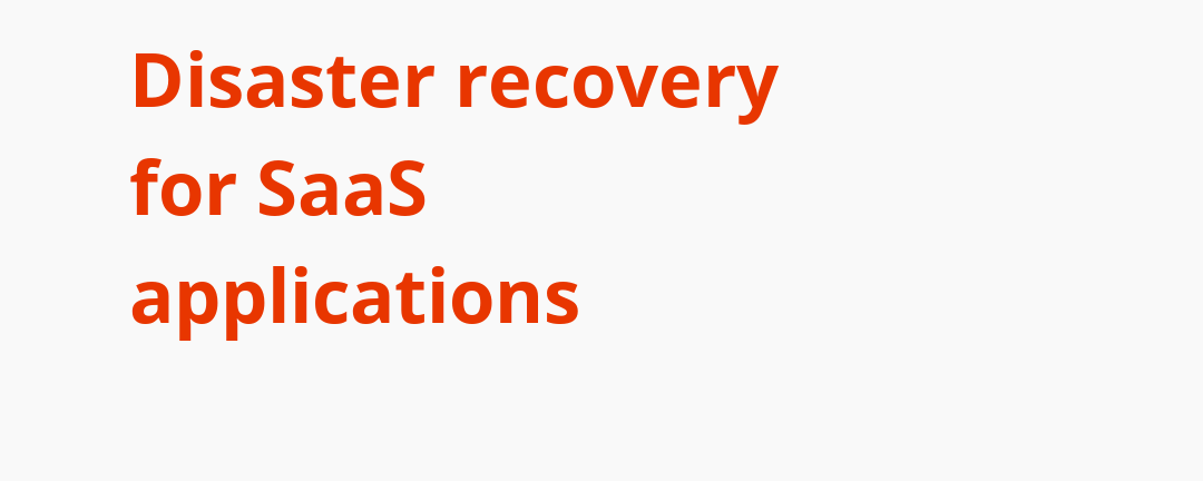 Disaster recovery for SaaS applications | by Dale Clifford | Internet ...