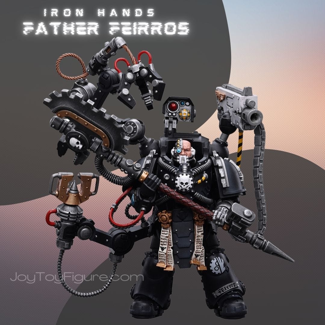 [Pre-Order] JoyToy Action Figure Warhammer 40K Iron Hands lron Father ...