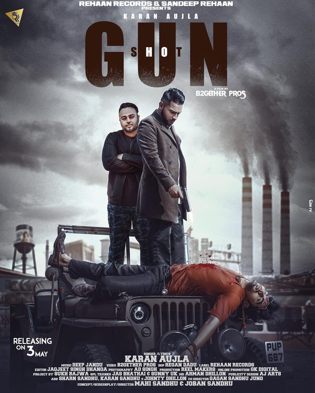 GUN SHOT LYRICS — Karan Aujla Punjabi Song | by Lyrics Mantri | Medium