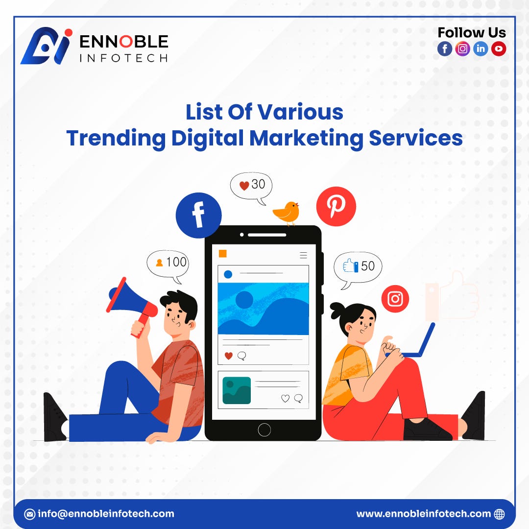 Understanding Various Digital Marketing Services | by Ennoble infotech | Medium