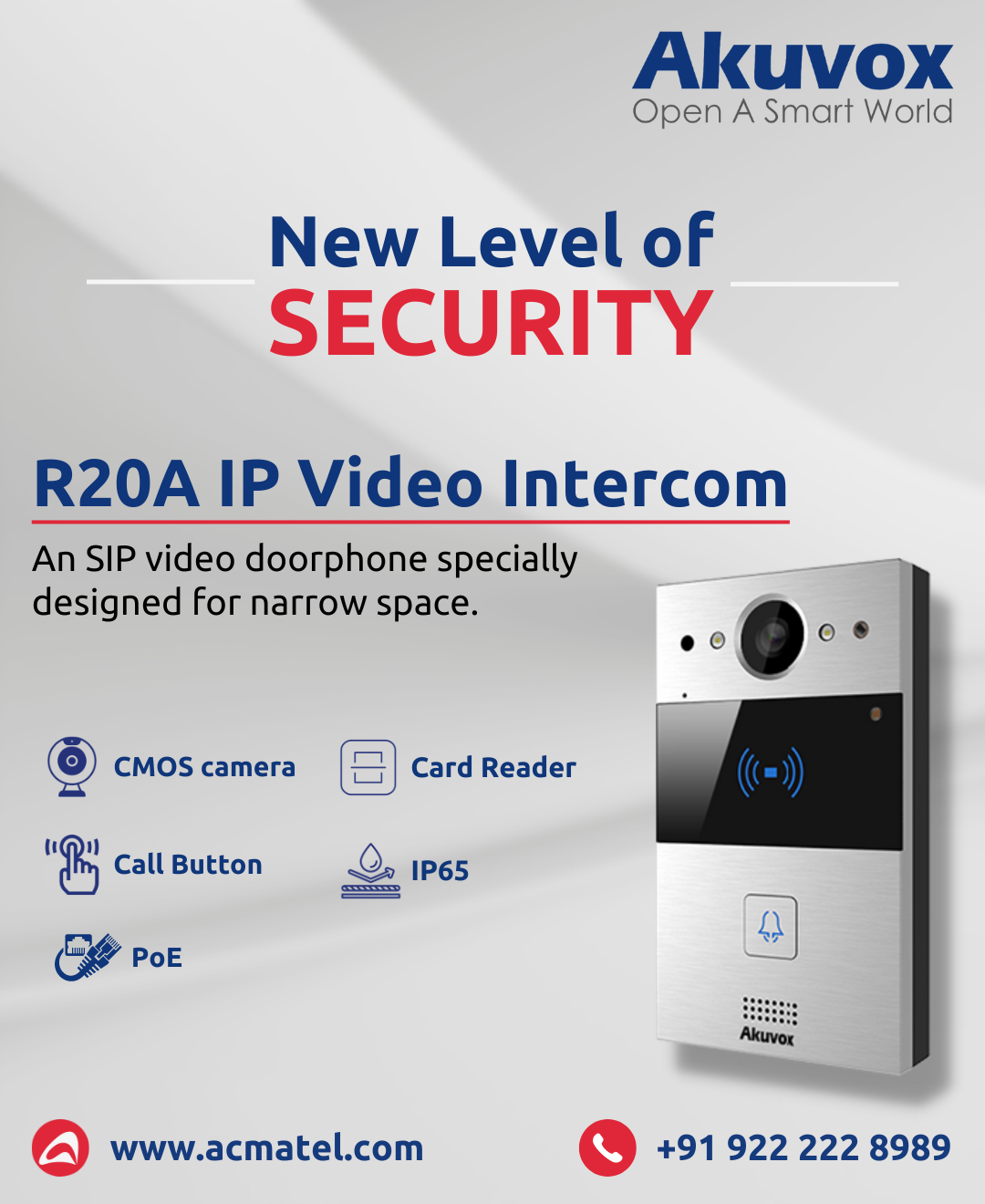 Akuvox R20A IP Video Intercom | by AcmaTel Communications Pvt Ltd. | Medium