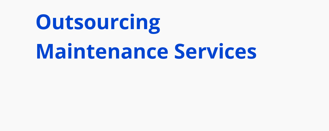 Outsource maintenance services to reduce costs? Learn how to save money ...
