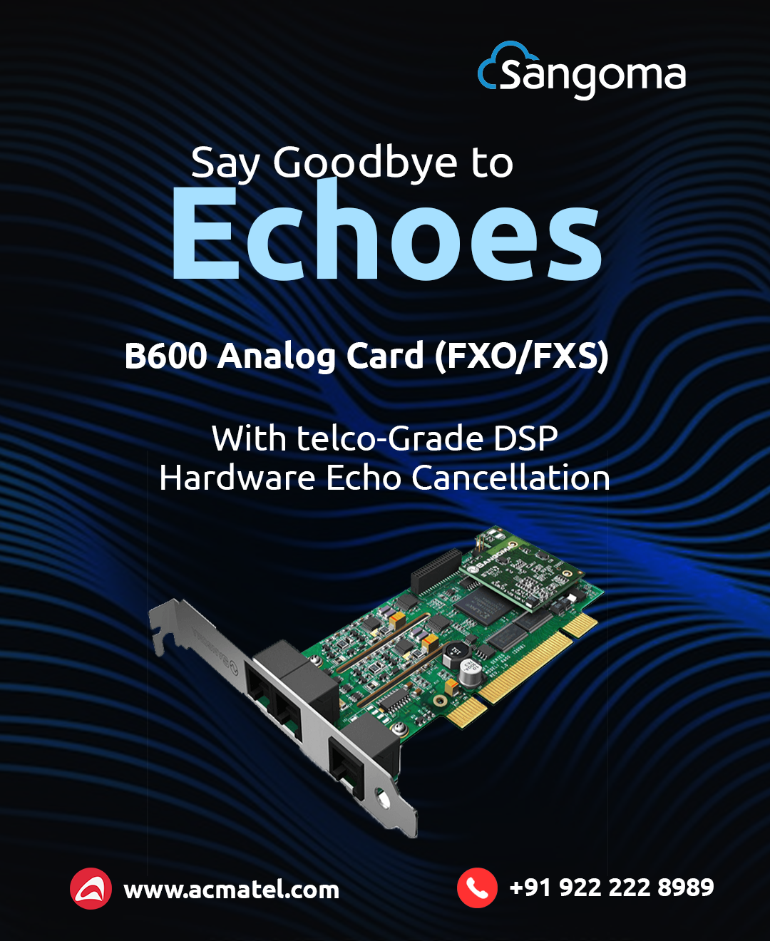 Sangoma B600 Analog Card (FXO/FXS) | by AcmaTel Communications Pvt Ltd. | Medium