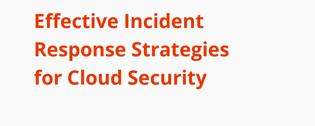 Effective Incident Response Strategies for Cloud Security | by Dale ...