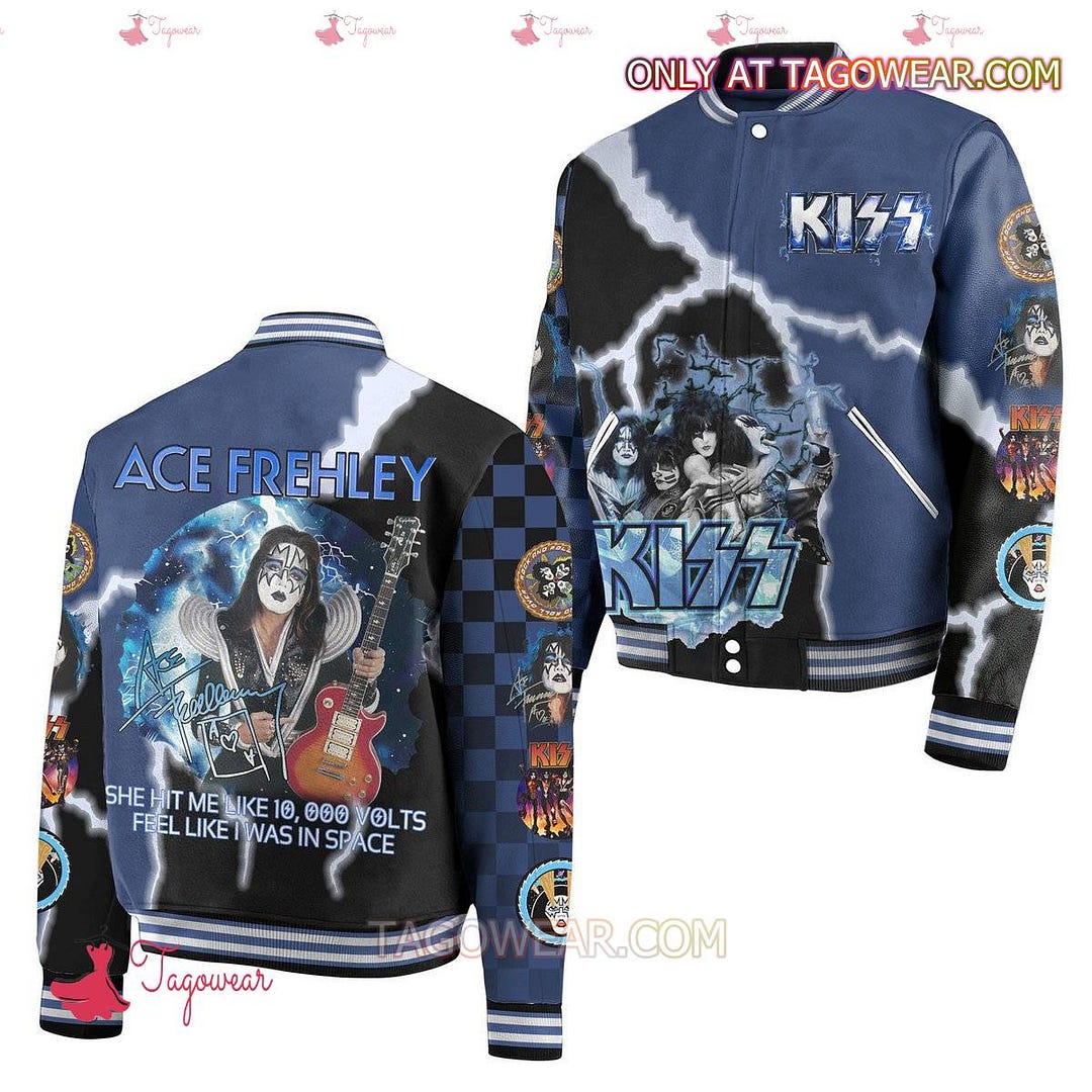 Electrifying Style: Kiss Ace Frehley 10,000 Volts Baseball Jacket | by ...