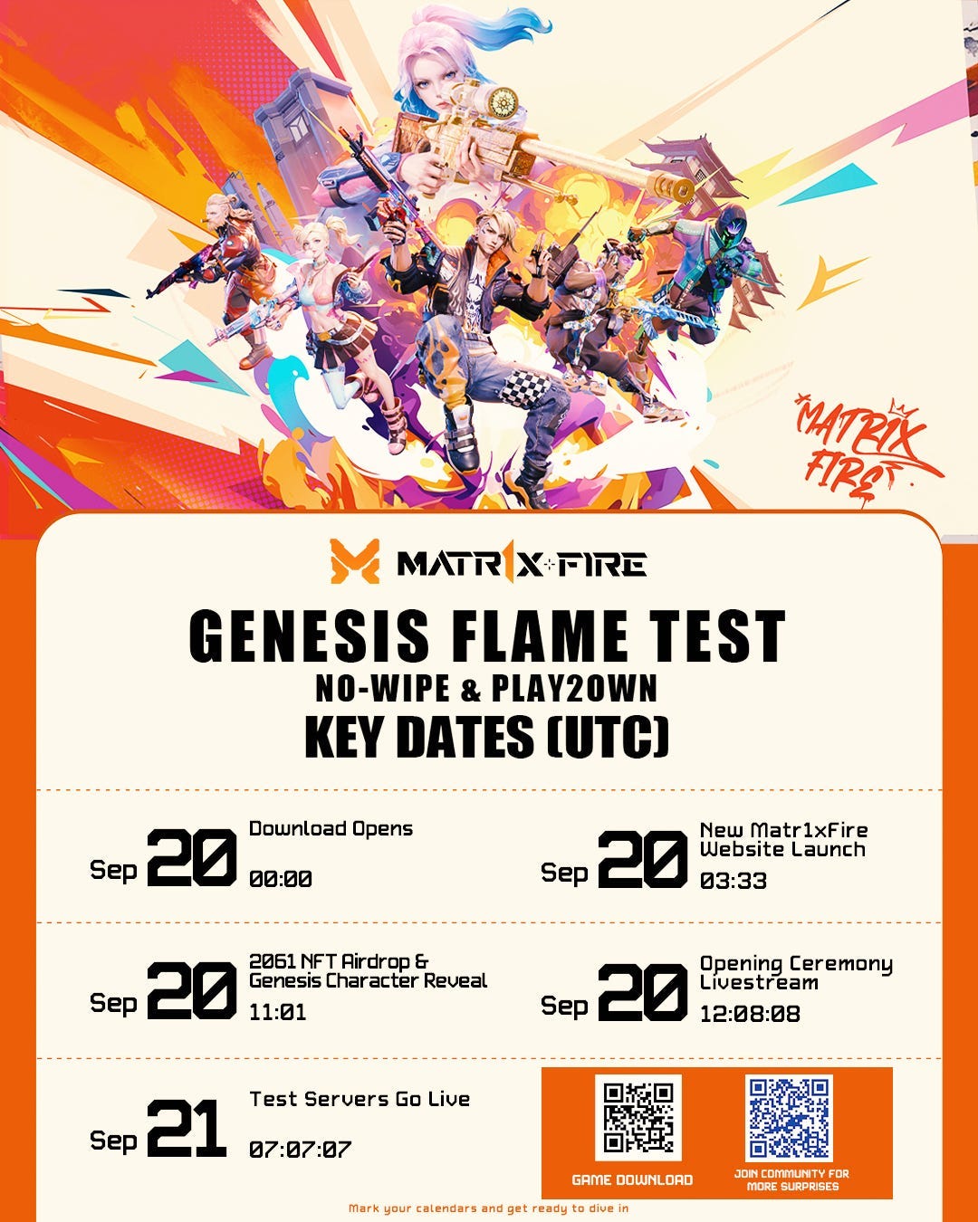 MATR1X FIRE No-Wipe — Genesis Flame Test Version Update Announcement ...