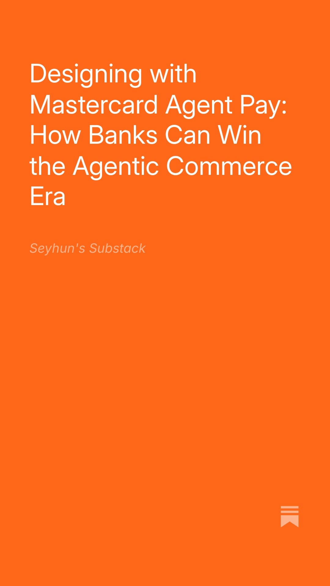 Designing with Mastercard Agent Pay: How Banks Can Win the Agentic ...