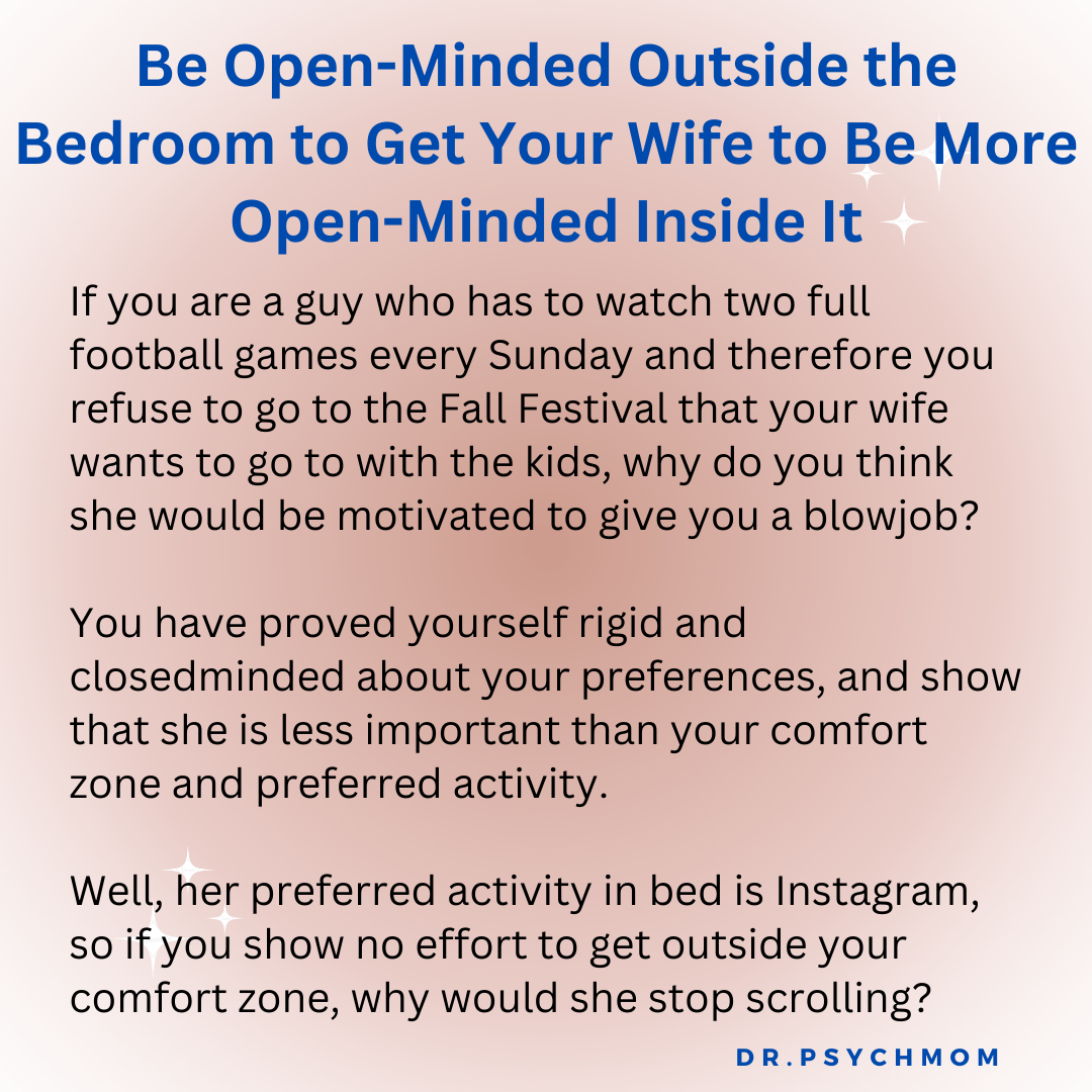If You’re More Open-Minded Outside The Bedroom, Your Wife Will Be More Open-Minded Inside The ...