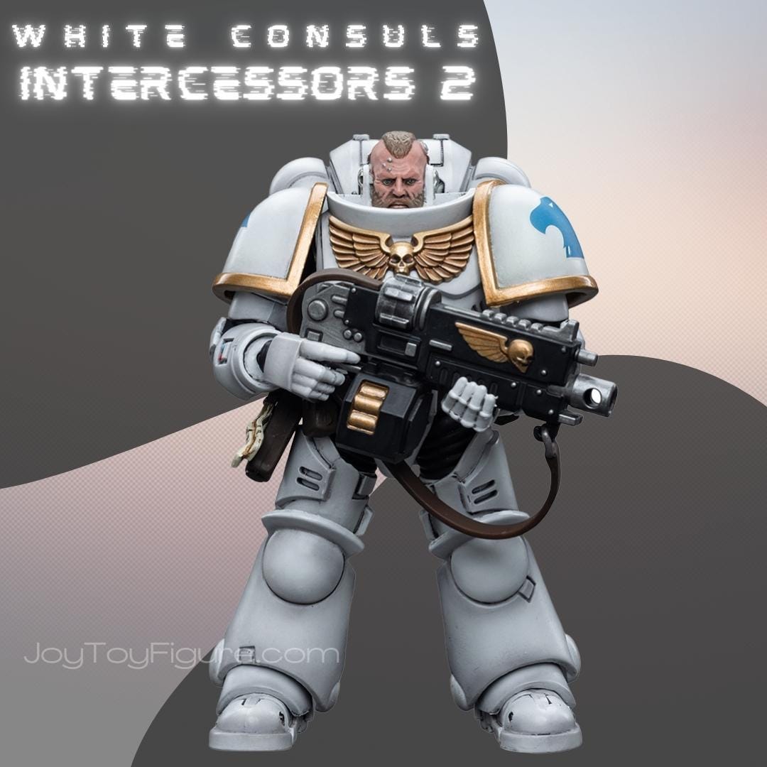 JoyToy Action Figure Warhammer 40K Space Marines White Consuls ...