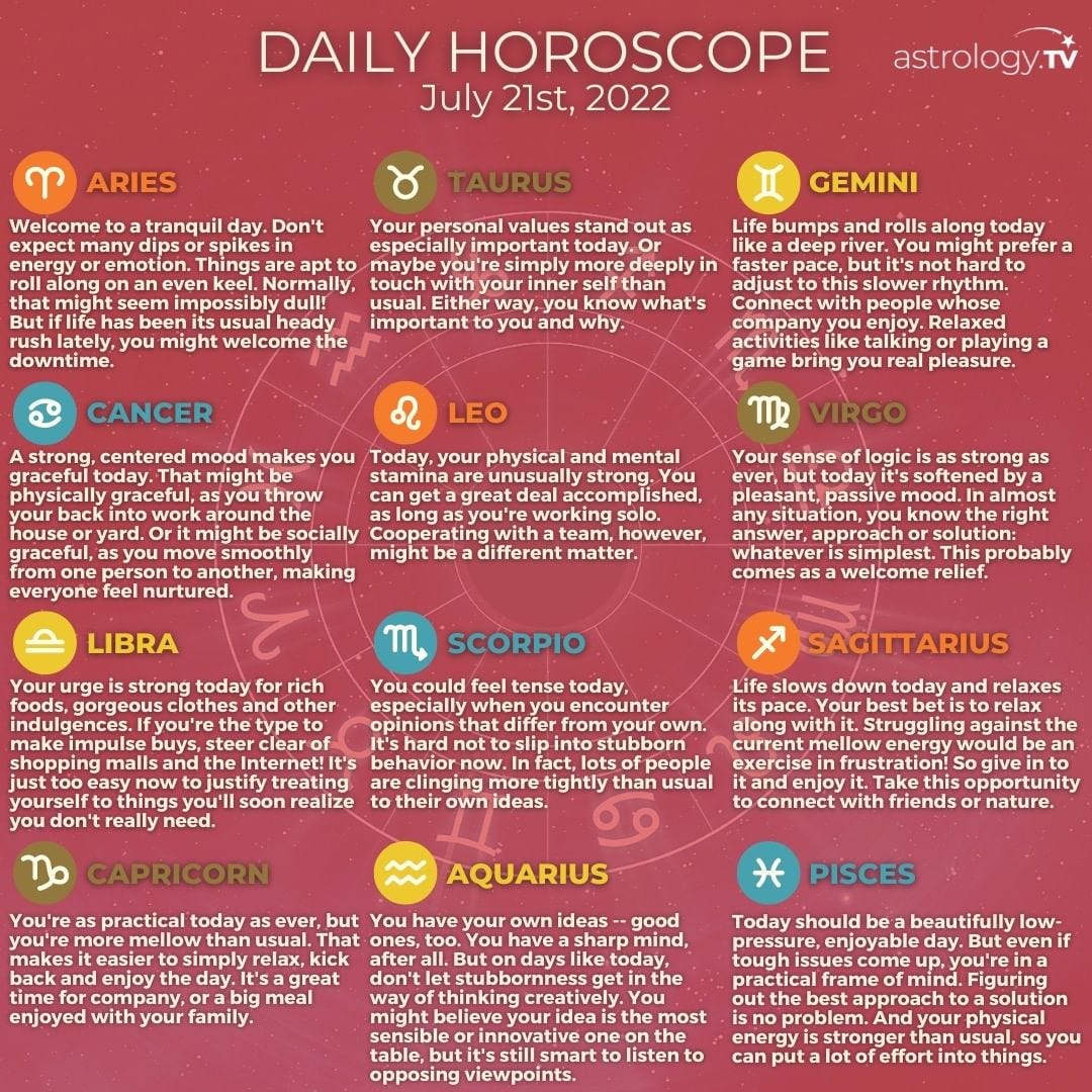 DAILY HOROSCOPE - VIBES - Medium