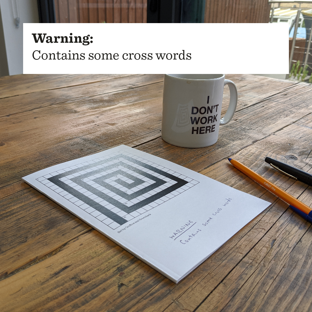 Making some cross words. Told by Sam Griffiths and Sarah Dollar | by ...