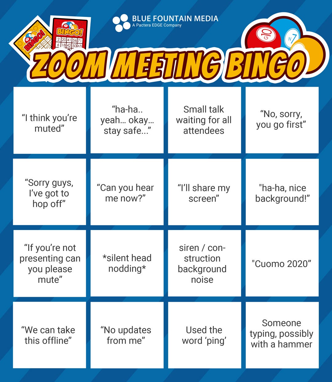 Online Bingo Cards For Zoom By Depositft Medium