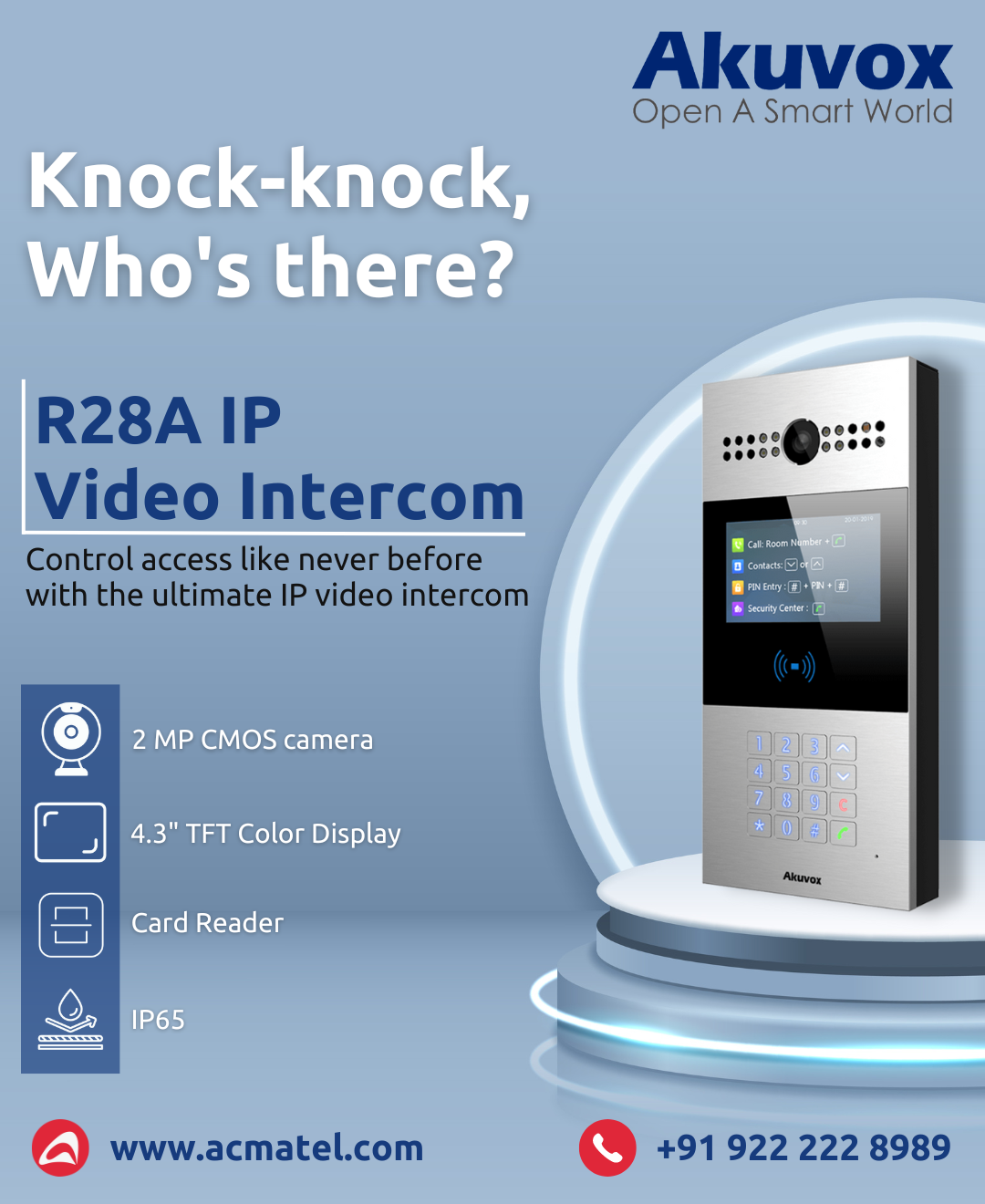 Akuvox R28A IP Video Intercom | by AcmaTel Communications Pvt Ltd. | Medium