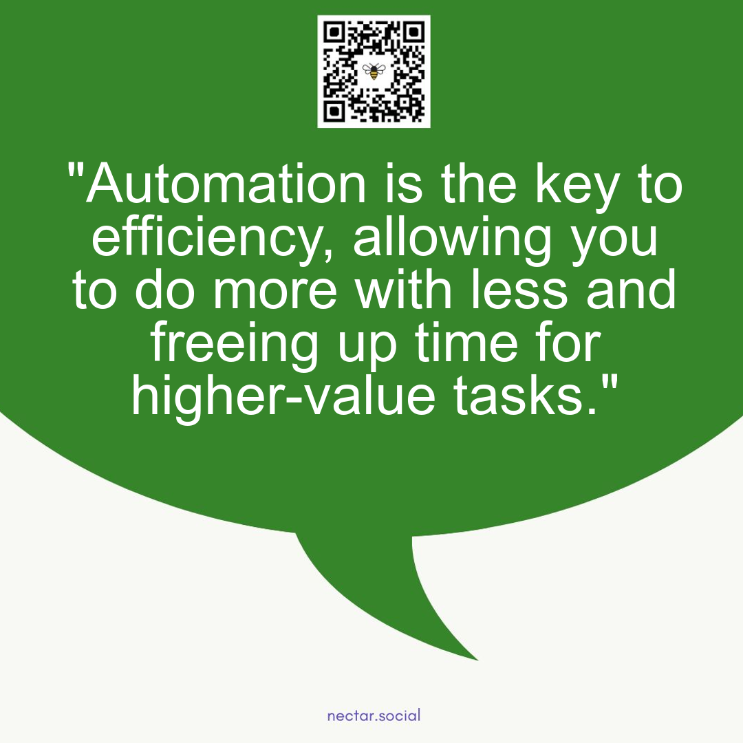 “Automation is the key to efficiency 🔑! With #BHIVENectar you can do ...