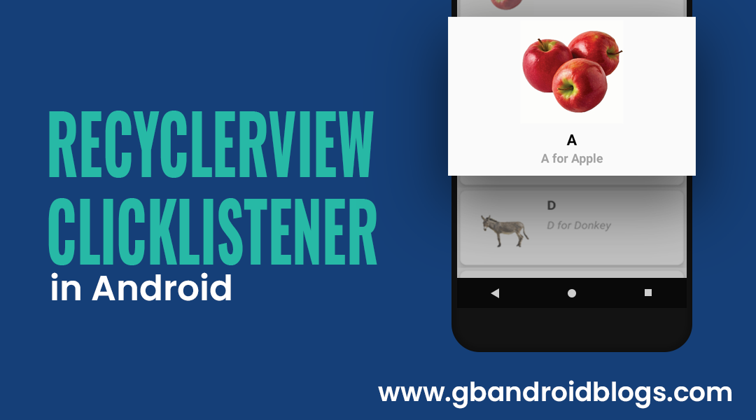 How to set onClickListener on RecyclerView | by Golap Gunjan Barman | Medium
