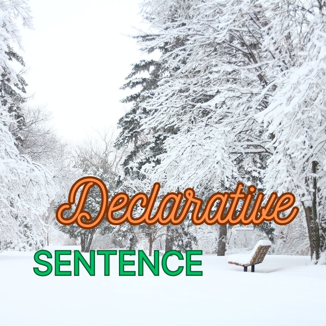 Declarative Sentence In English Grammar By Delia Samed Medium