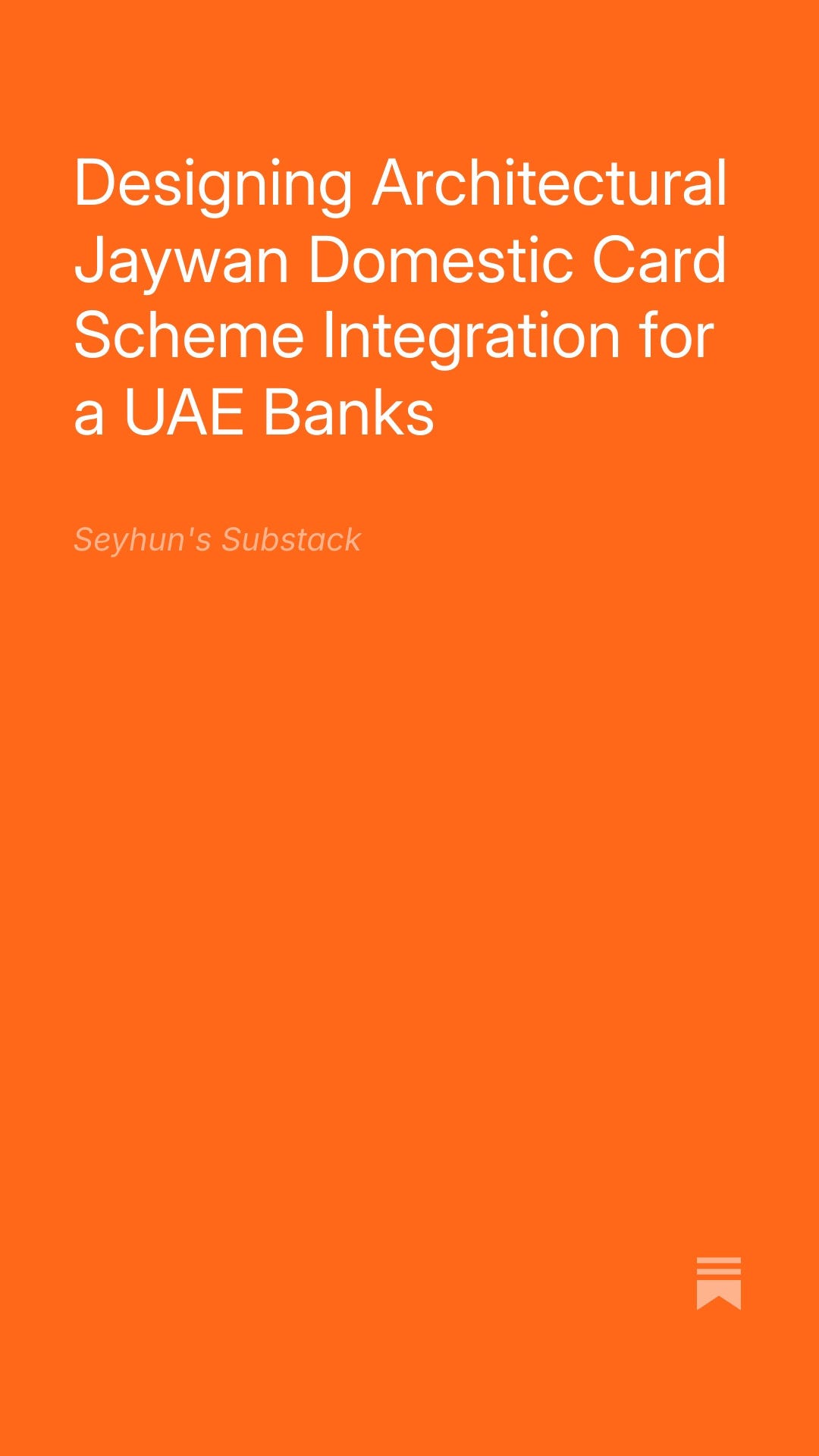 Designing Architectural Jaywan Domestic Card Scheme Integration for a ...