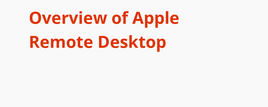 What is Apple Remote Desktop and how can it help you? | by Dale ...