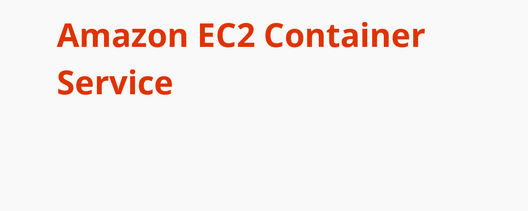 Q: What is Amazon EC2 Container Service? A: Amazon EC2 Container Service (ECS) is a cloud-native ...