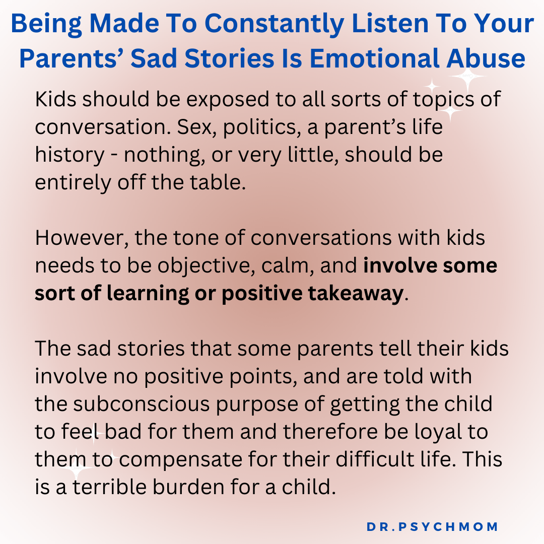 Being Made To Constantly Listen To Your Parents’ Sad Stories Is ...