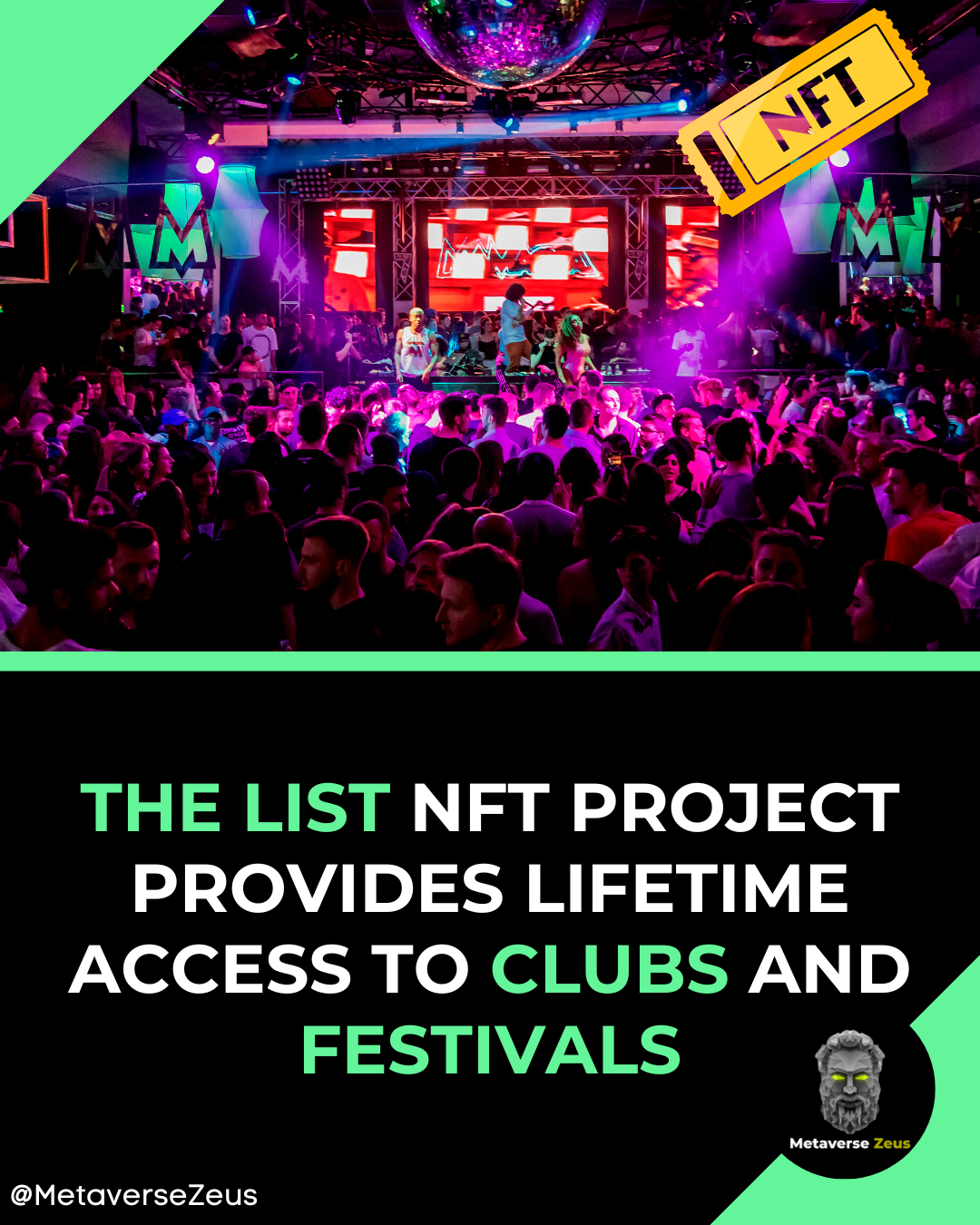 The List NFT Project provides lifetime access to clubs and festivals ...