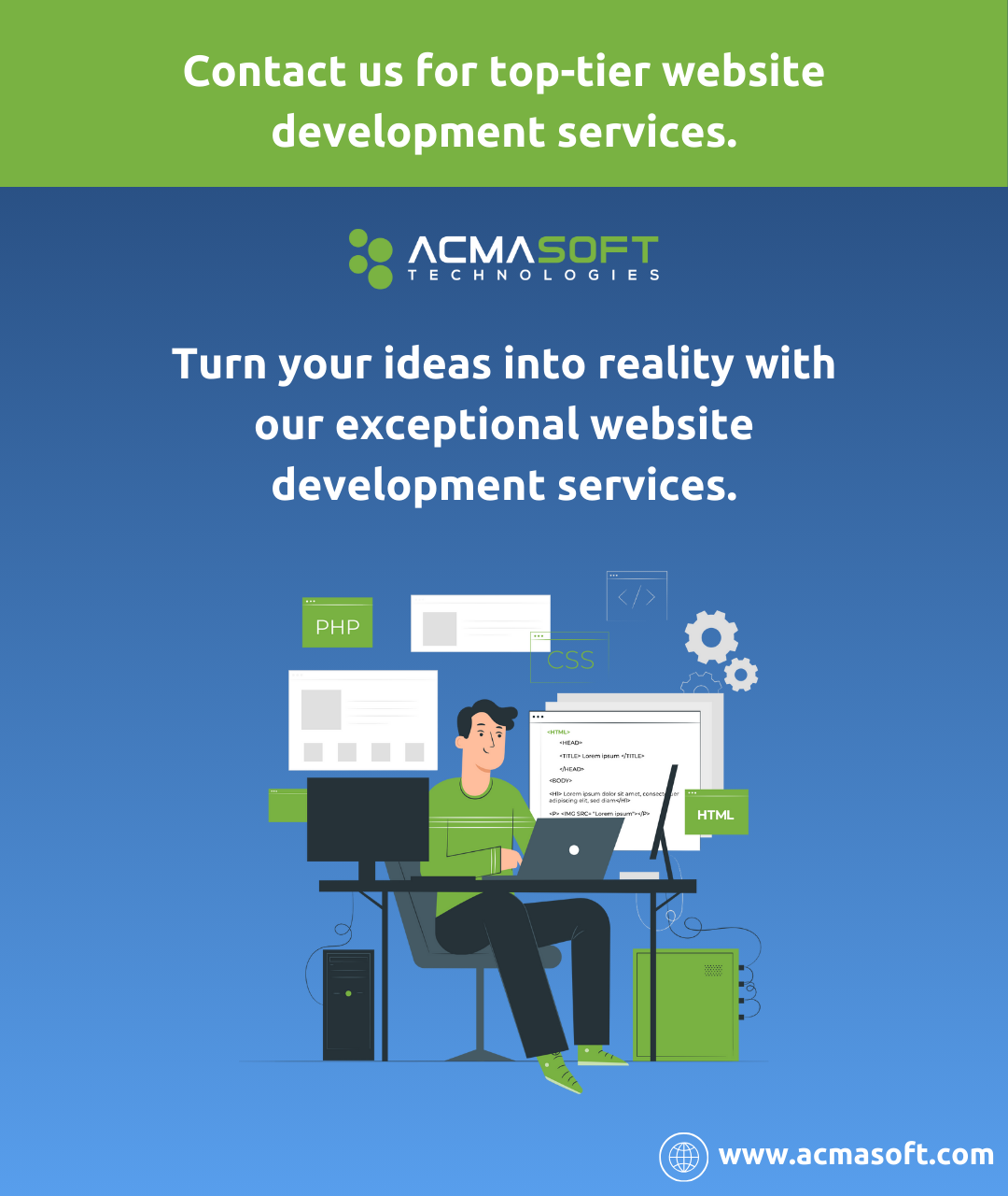 website development services - AcmaSoft Technologies - Medium