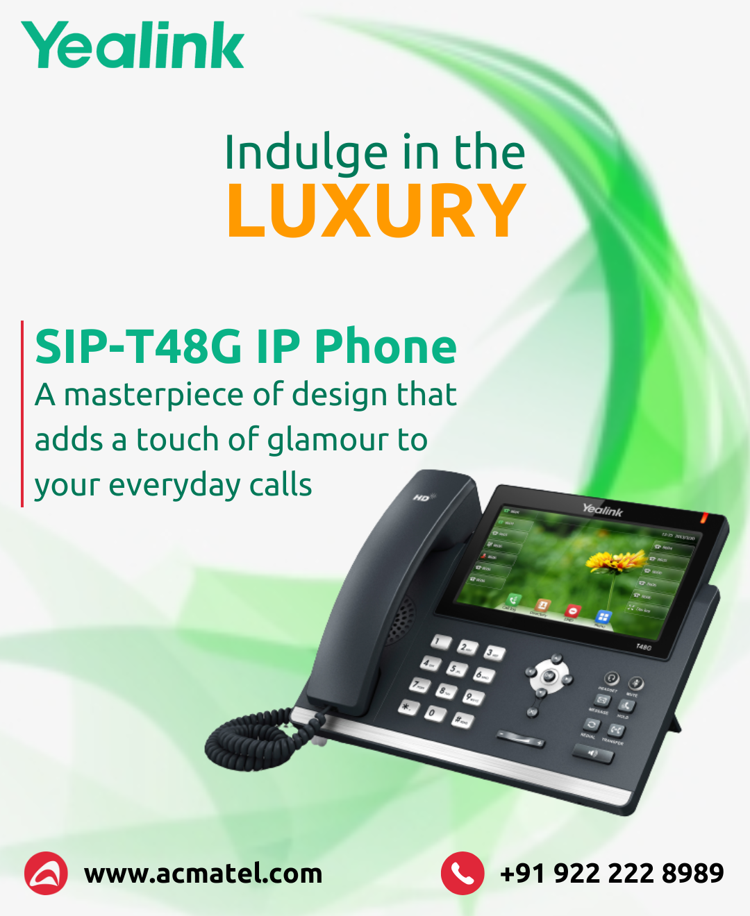 Yealink SIP-T48G IP Phone | by AcmaTel Communications Pvt Ltd. | Jun, 2023 | Medium