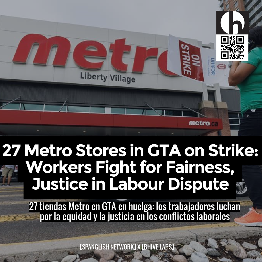 English: The strike of retail store workers in the Greater Toronto Area ...