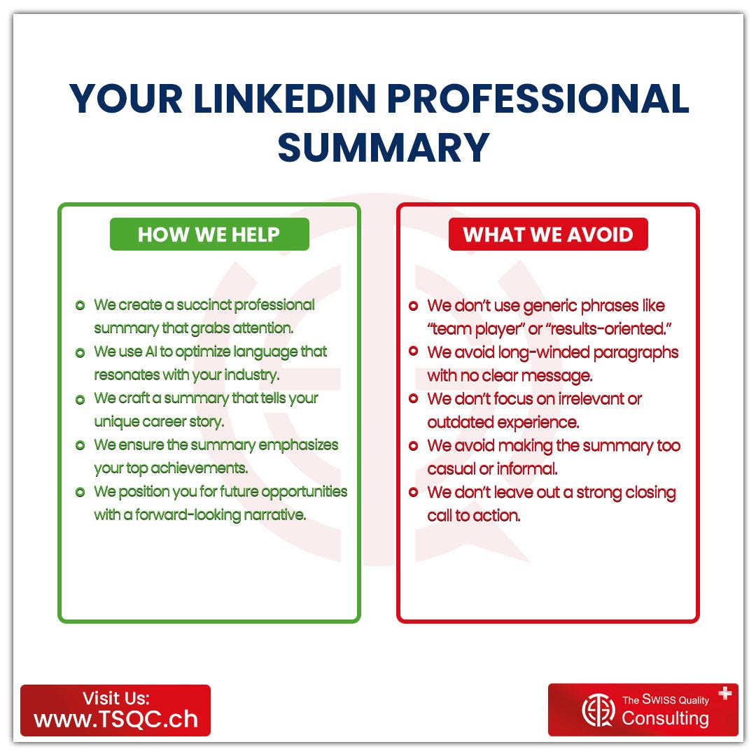 How AI Enhances Your LinkedIn Professional Summary | by TheSwiss ...