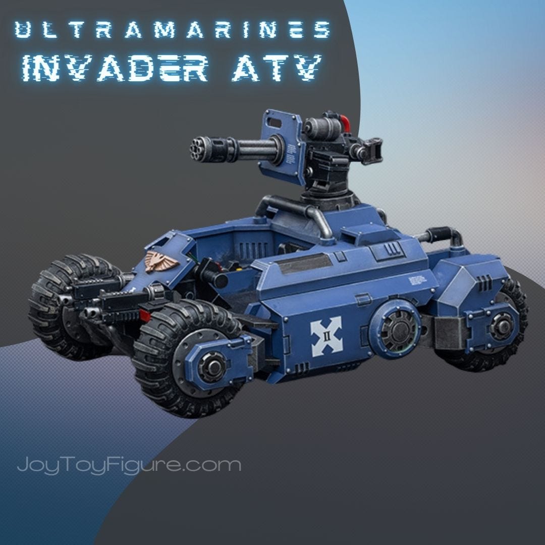 [Pre-Order] JoyToy Action Figure Warhammer 40K Ultramarines Invader ATV ...